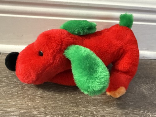 CALPLUSH Dachshund Red Green Plush Stuffed Animal VERY RARE HTF VINTAGE ...