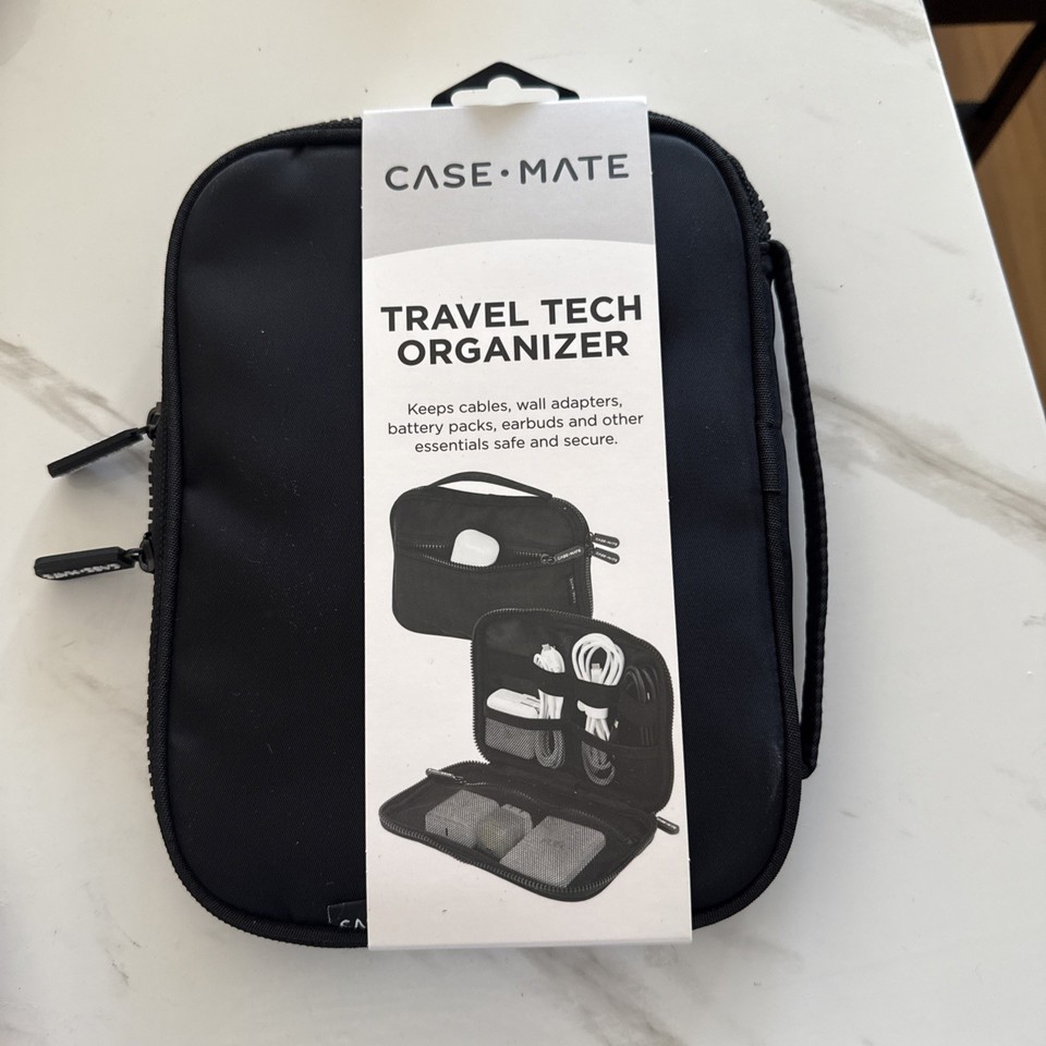Case-Mate Travel Tech Organizer Bag for Device Accessories - Black | eBay