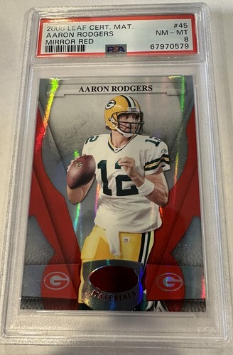 2008 LEAF CERTIFIED MATERIALS | MIRROR RED #45 AARON RODGERS/100 | eBay