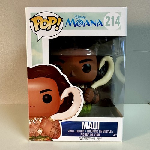 Funko Pop! Maui #214 Disney Moana In Box Vinyl Figure Hook on Shoulder ...