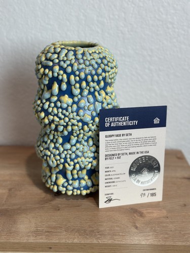 Houseplant Gloopy Vase by Seth Rogen Limited Edition /185 HAND SIGNED ...