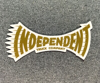 Independent Truck Breakneck Skateboard Sticker 3.75" Gold Authentic NHS ...