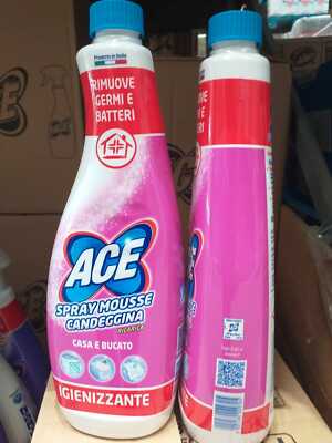 9 pz Ace Ricarica Spray Mousse Candeggina Casa e Bucato Igienizzante ...