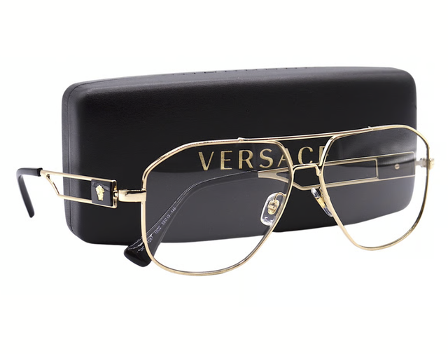 Versace VE1287 Eyeglasses 1287 Eye Glasses 1002 Man Square Optical ...