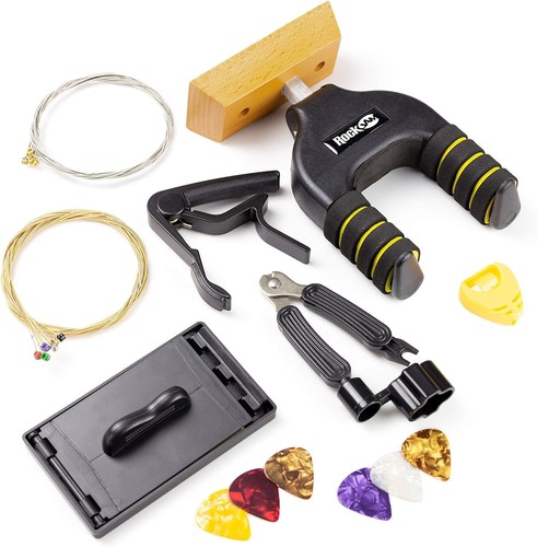 Universal Guitar Accessories Super-kit Wall Mount Strings Tuner Capo ...