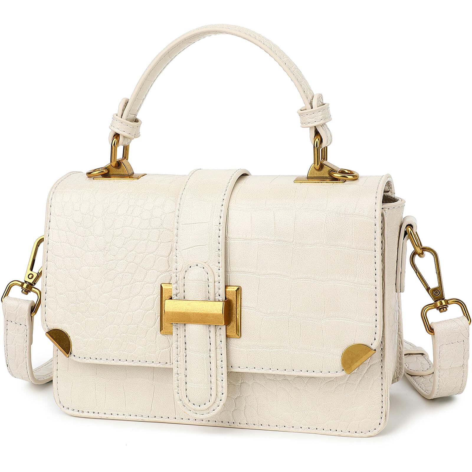 Women's Small Classy Crossbody Purse Top Handle Handbags Leather ...