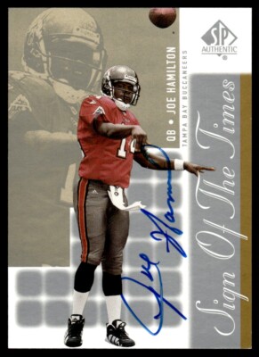 2000 SP Authentic Sign of the Times Joe Hamilton Rookie Auto Tampa Bay ...