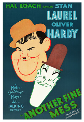 Laurel and Hardy - Another Fine Mess - Movie Poster Print | eBay