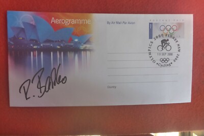 OLYMPIC GOLD MEDAL CYCLIST ROBERT BARKO SIGNED OLYMPICS PPE WITH ...