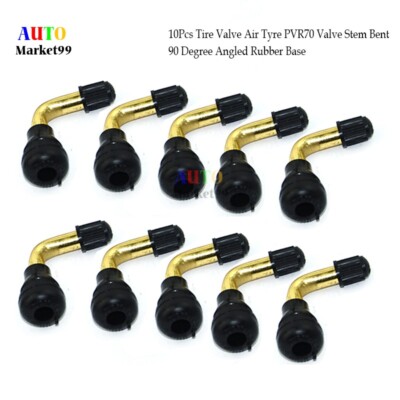 10pcs New PVR70 Tire Valve Air Tyre Valve Stem Bent 90 Degree Angled ...
