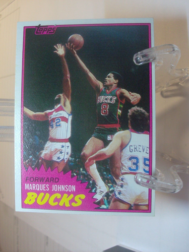 1981-82 Topps Basketball Card #24 - Marques Johnson - Milwaukee Bucks ...