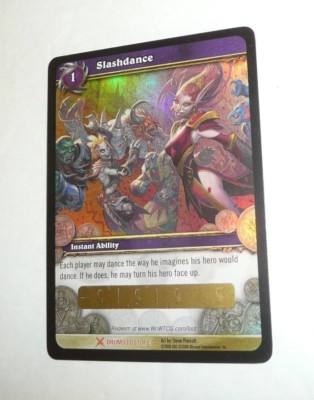 SlashDance World of Warcraft UNSCRATCHED Loot Card Slash Dance WoW ...