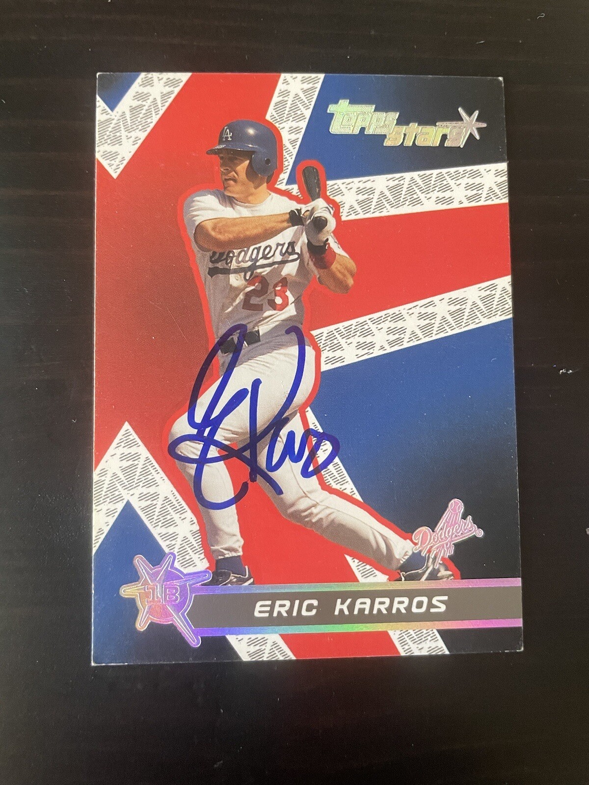 2001 Topps Stars #11 Eric Karros Los Angeles Dodgers Signed Card ...