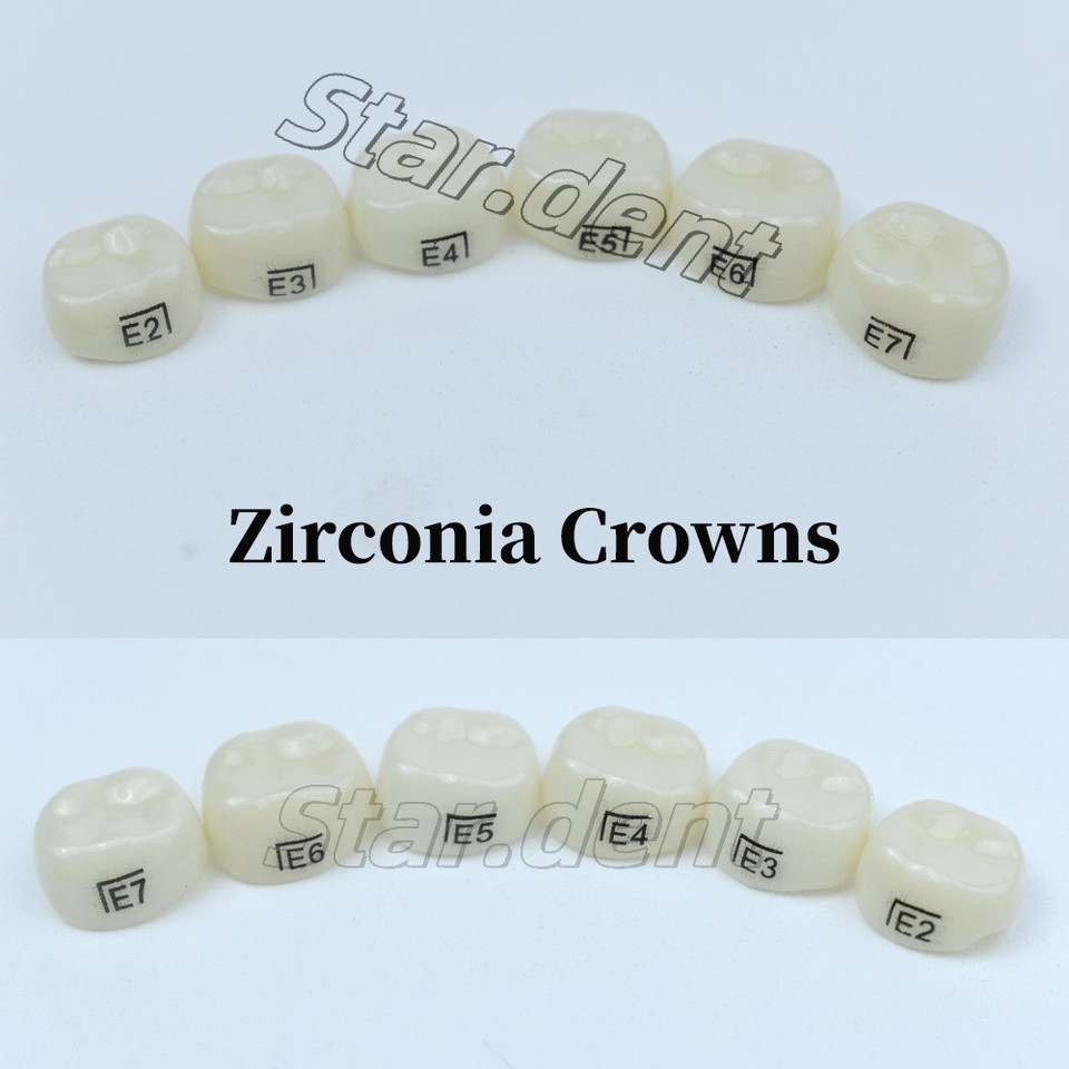 48pcs Dental Zirconia Crowns Kit Kids Posterior Teeth Primary Molar ...
