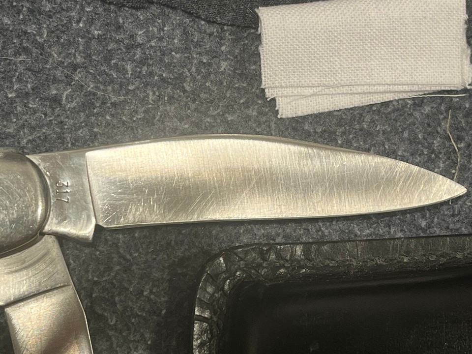 Buck Knife 103 1 Line skinner, Mark McCoun ATS-34 Stag & Buck 317 ...