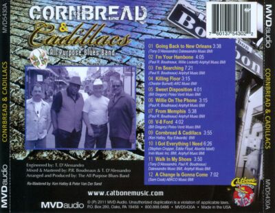 ALL PURPOSE BLUES BAND - CORNBREAD & CADILLACS * NEW CD 760137543022 ...