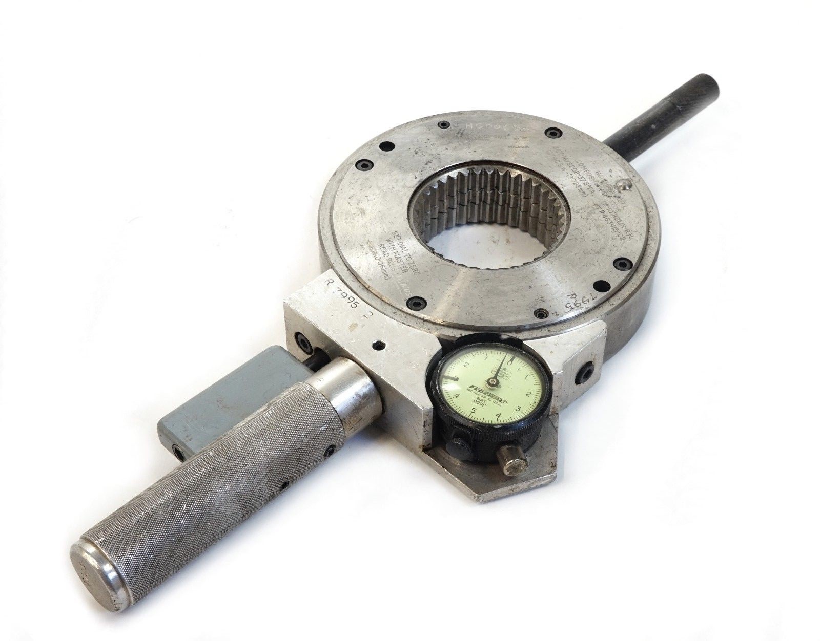 Western Pegasus Spline Indicator Ring Gage 36T-16/32DP-37.5°PA w Dial ...