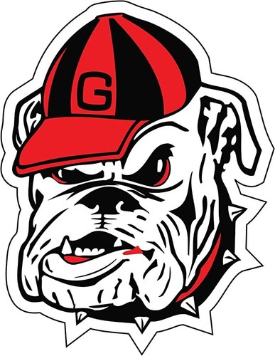 Georgia Bulldogs UGA "Old Logo" Bulldog Head 6" Decal | eBay