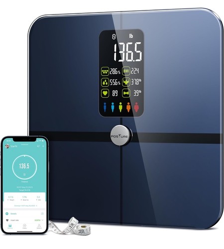 NEW Fitness Scale Smart Body Fat Black Posture F12019LB Ext Large ...