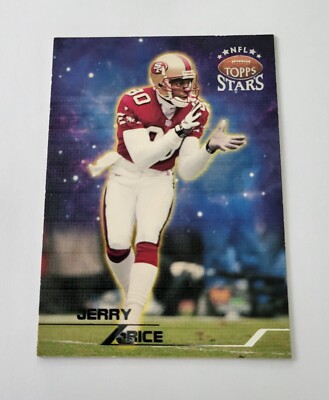 1998 NFL Topps Stars San Francisco 49ers Jerry Rice Silver Star #'d ...