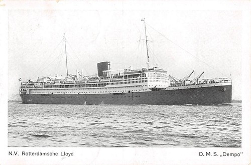 DMS DEMPO AT SEA ~ ROTTERDAM LLOYD SHIP LINE ~ used from The ...