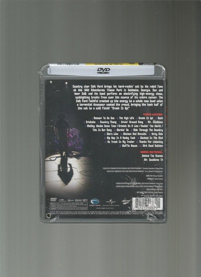 Crank It Up! Colt Ford Live at Wild Adventures [NEW], DVD 801213068791 ...