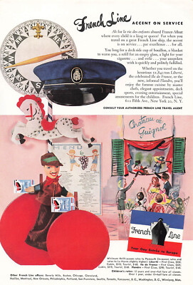French Line Cruise Print Ad Transportation Advertising Cruise Liberte ...