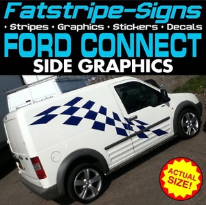 to fit FORD TRANSIT CONNECT GRAPHICS STICKERS STRIPES VAN M SPORT ST ...