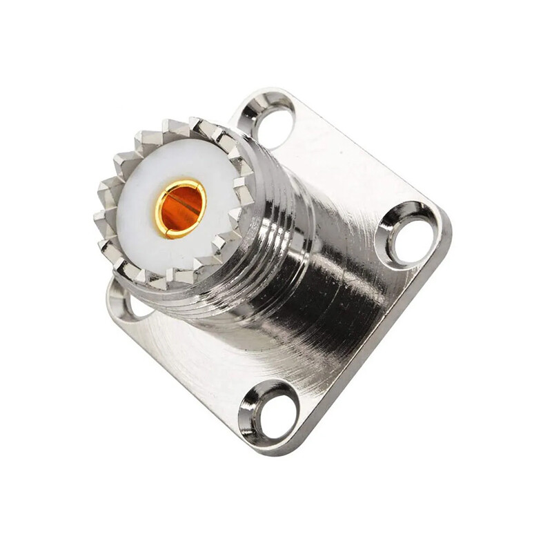 UHF Female Jack SO-239 Bulkhead Panel Chassis Solder Cup Connectors ...