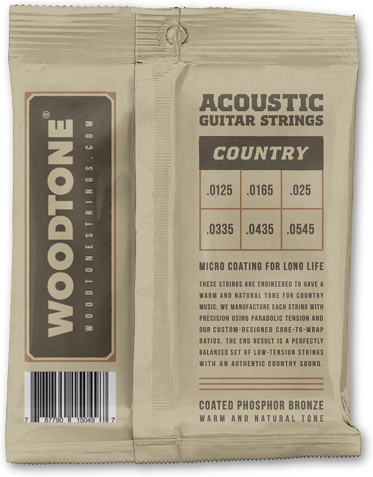 Strings (3-Pack) - Country Series Acoustic Guitar Strings, 12.5 Gauge ...