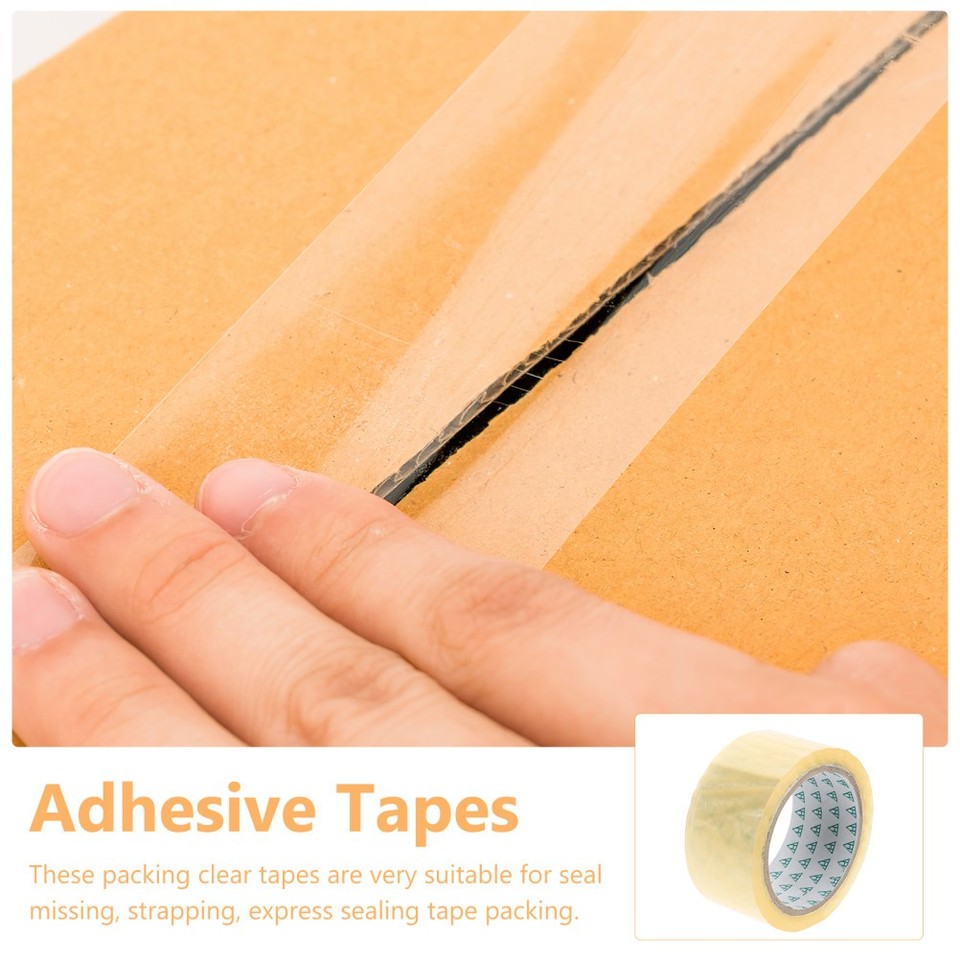 2 Pack Packing Tape Strong Moving for Boxes Adhesive Tapes Clear | eBay UK