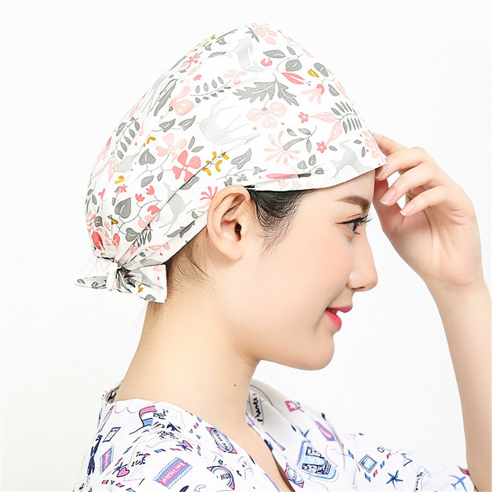 Medical Cap Doctor Surgical Hat Work Scrub Clean Nurse Head Cover ...
