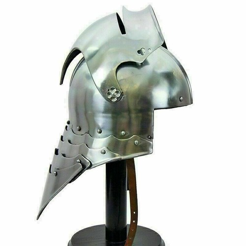 Medieval German Sallet Helmet Steel Knight Helmet European Close Knight ...