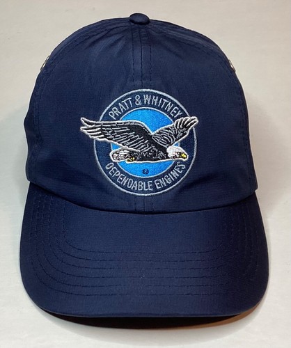 PRATT & WHITNEY DEPENDABLE ENGINES BLUE EMBROIDERED CAP HAT- ADJUSTABLE ...