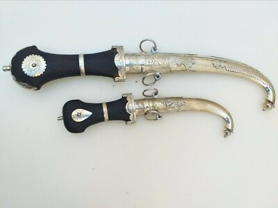 Set of 2 Dagger Arabic Knife Islamic Vintage Style Blade Handmade ...