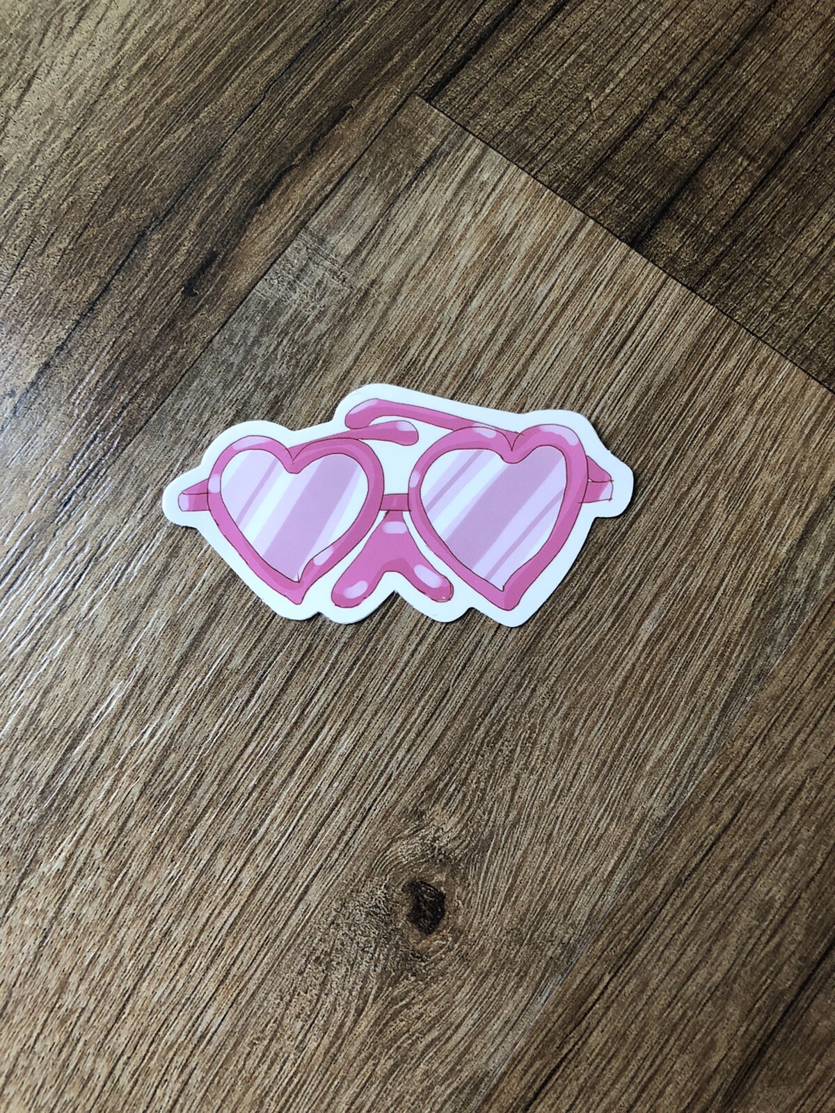 Heart Sunglasses Cute Girl Decal Vinyl Sticker Water Bottle Laptop ...