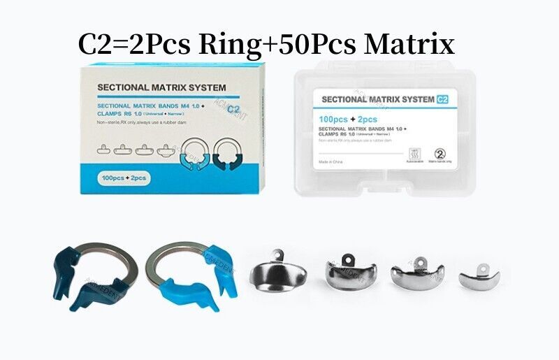 Dental NITI Refill Matrix Narrow Ring Titanium Clamp Fits Palodent Plus ...