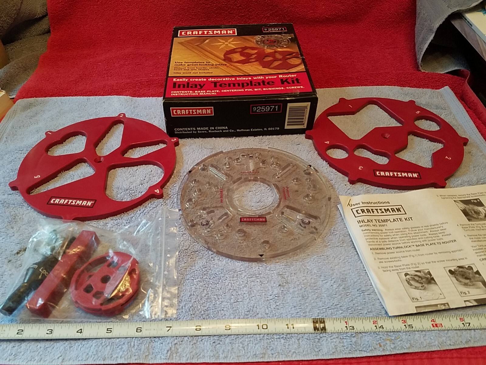 CRAFTSMAN Router Inlay Template Kit 925971 | eBay