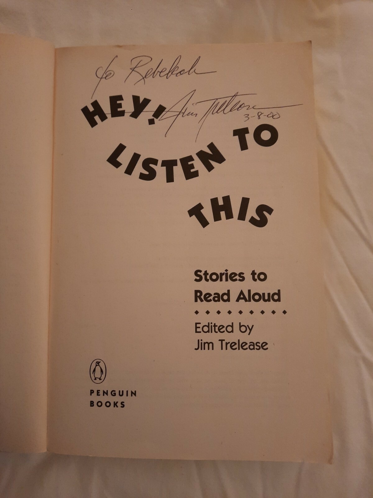 Hey! Listen To This Stories To Be Read Aloud Jim Trelease Paperback ...