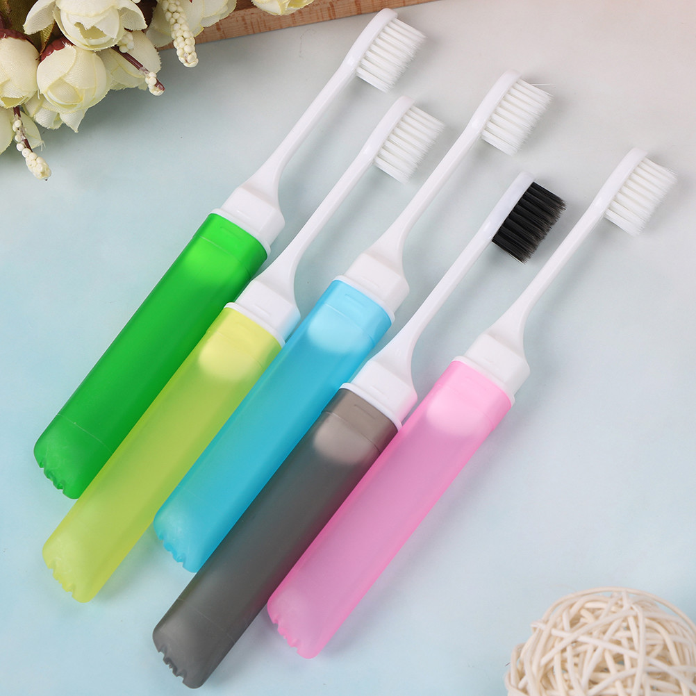 Portable folding outdoor travel camping toothbrush foldable toothbrush ...