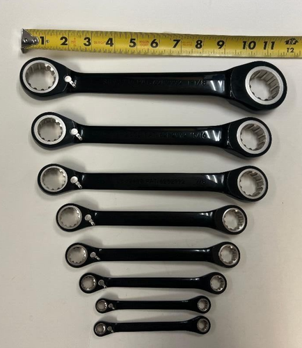 PROTO JSBV-8S SAE 8PC REVERSIBLE DOUBLE BOX WRENCH SET OFFSET SPLINE | eBay