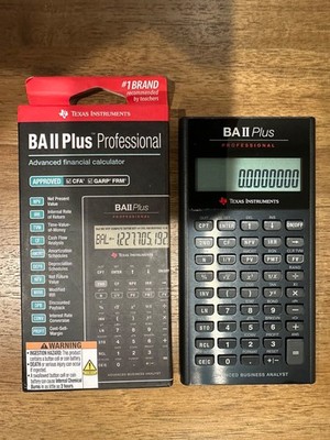 Texas Instruments BA II Plus Professional Financial Calculator | eBay
