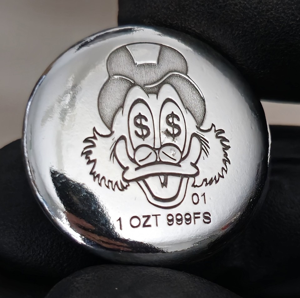 Scrooge - See The Money - 1 Troy Ounce - 999 Fine Silver - Pit Bullion ...
