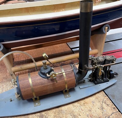 Working Diana RC Model Steam Launch w/Stuart D10 Steam Engine, 50" Long ...