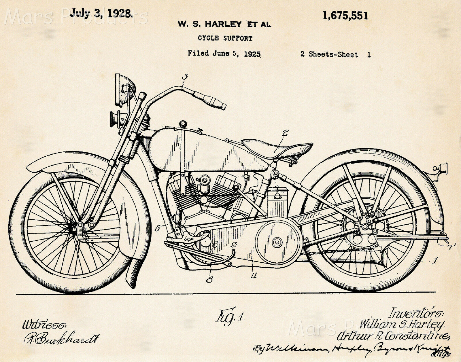 How To Draw A Harley Motorcycle