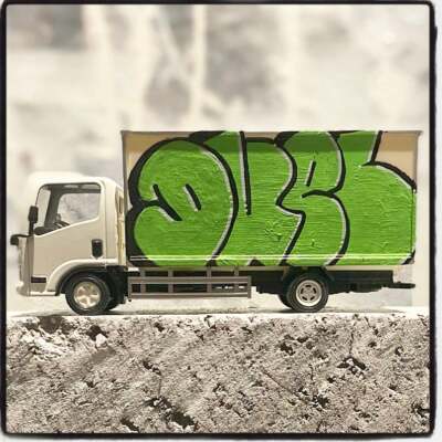 DUEL Graffiti TRUCK TOY In BOX Street Art FUTURA2000/DAZE/TAKI/TKID ...