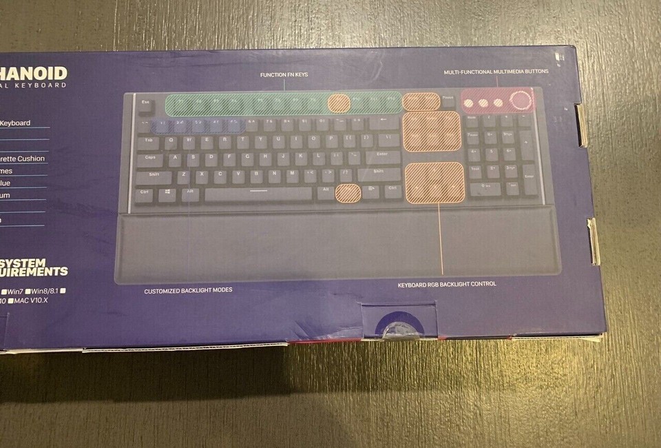 Mechanical Gaming Keyboard - TBI Pro X107 Mechanoid - Authentic Blue ...