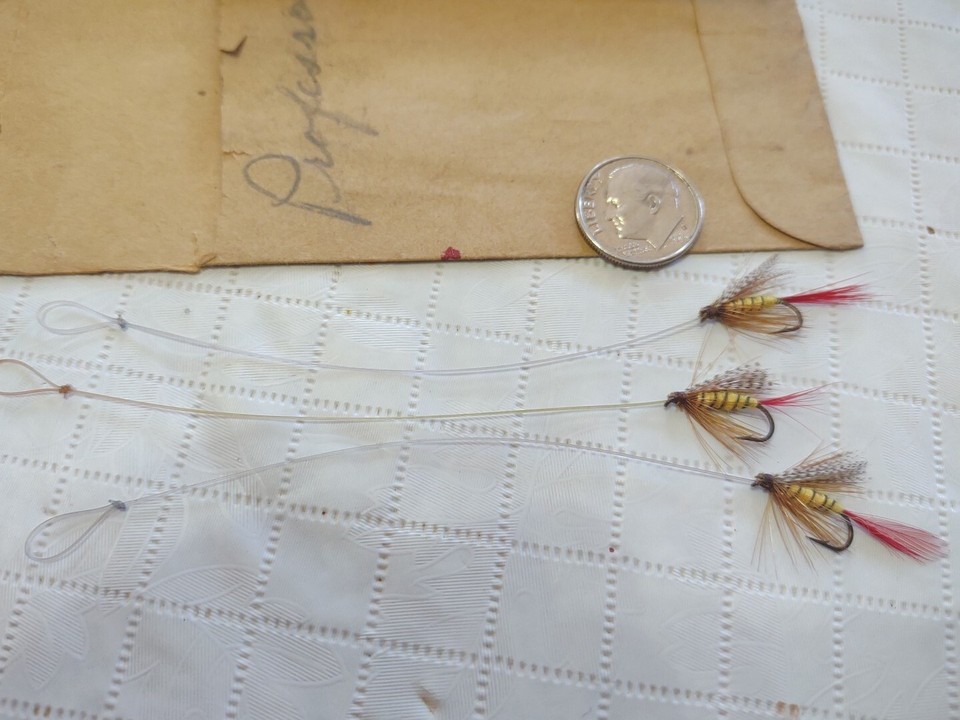 VINTAGR FLY FISHING FLIES - PROFESSOR" DRY FLIES (3 pcs.) | eBay