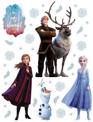 Wall and Furniture STICKERS SET decals Frozen girl bedroom Disney Elsa ...
