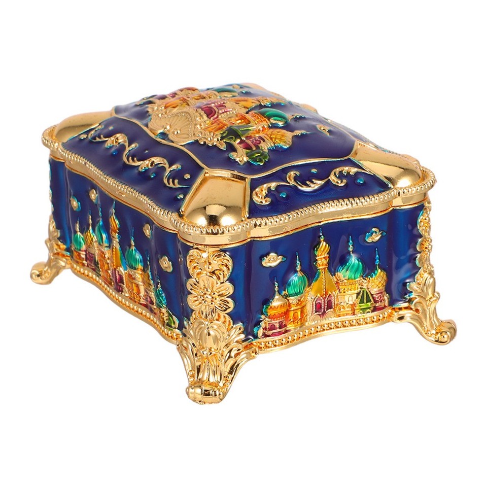Retro Castle Jewelry Box Miss Mini Treasure Chest Small Boxes for Women ...
